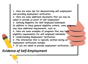 Evidence Of Self-Employment: A Comprehensive Guide To Furnishing ...
